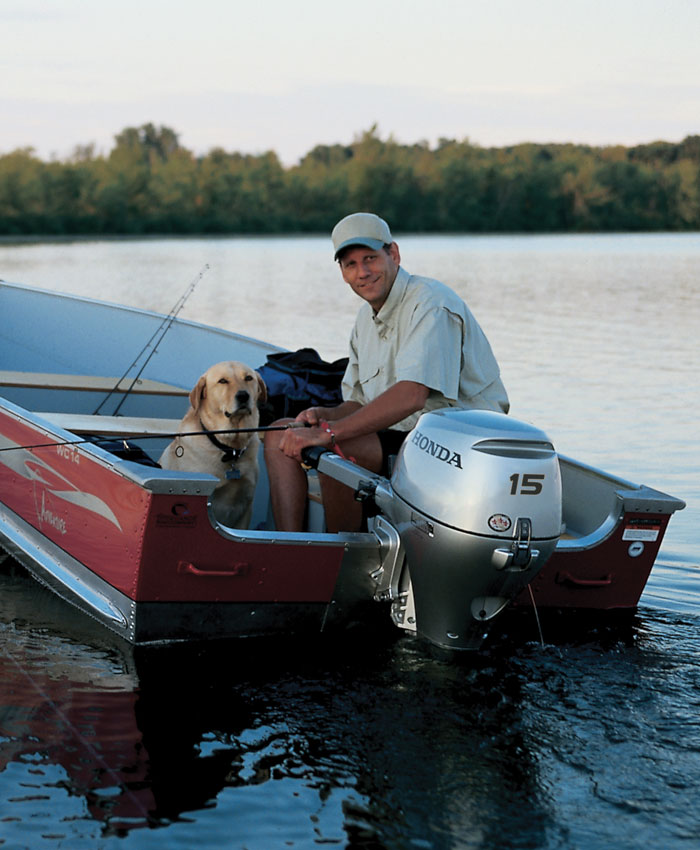 15 HP Honda Outboard Motor